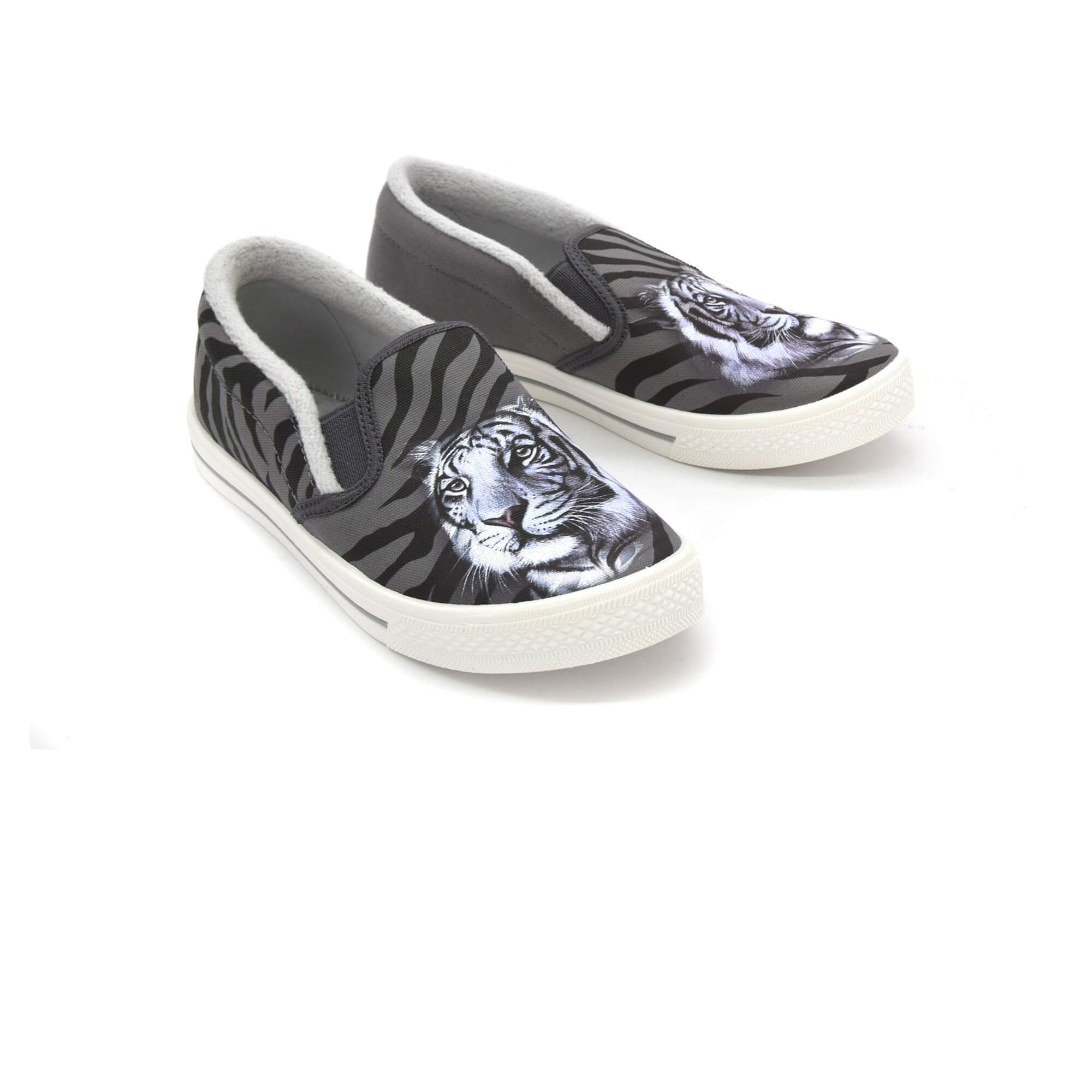 ŠKOLSKE PAPUČE, NW, Siva, Platno, IJDG