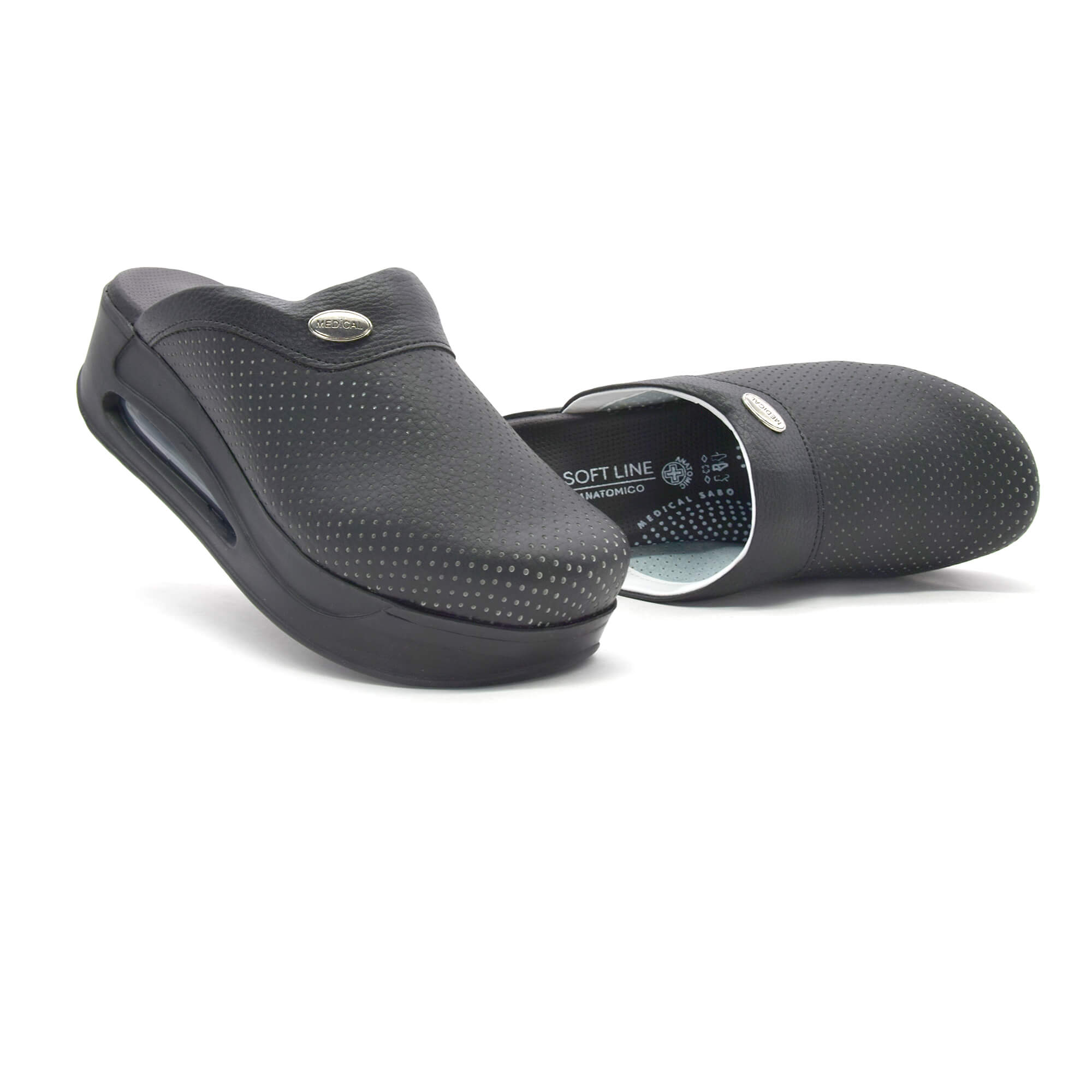 ANATOMSKE COKLE, SOFT LINE, Črna, Usnje, JHCJ