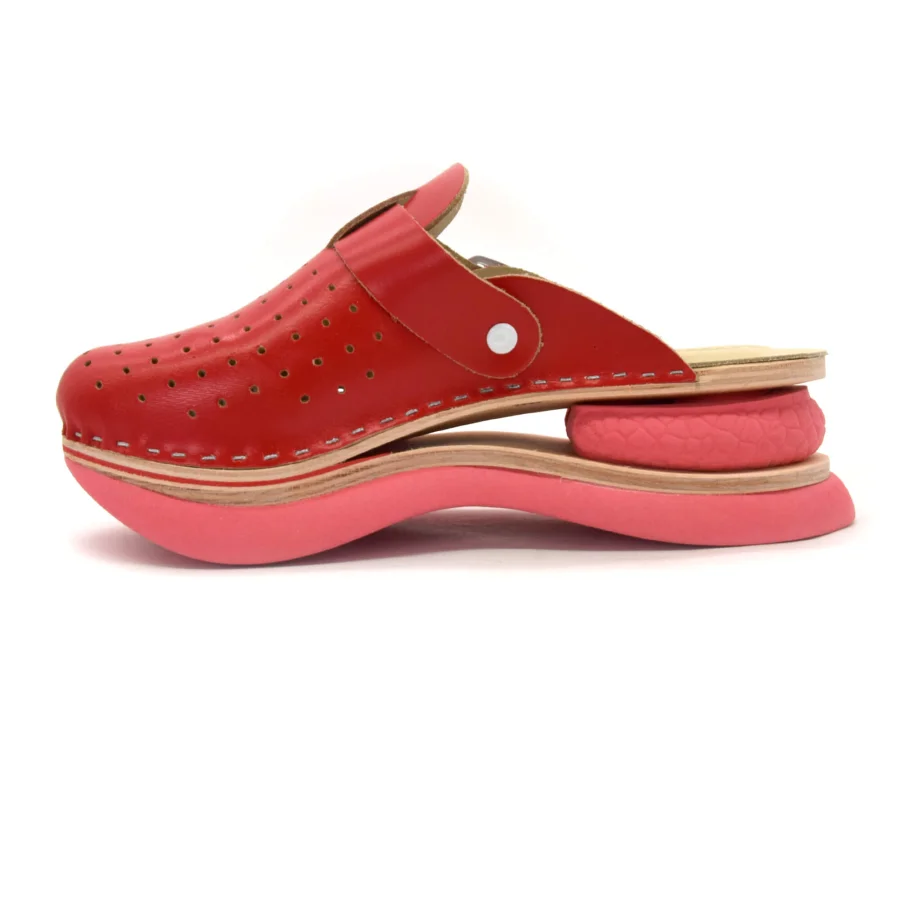 KLOMPE S JASTUKOM, BIANCOMOLINA, Crvena, Koža, JHFC