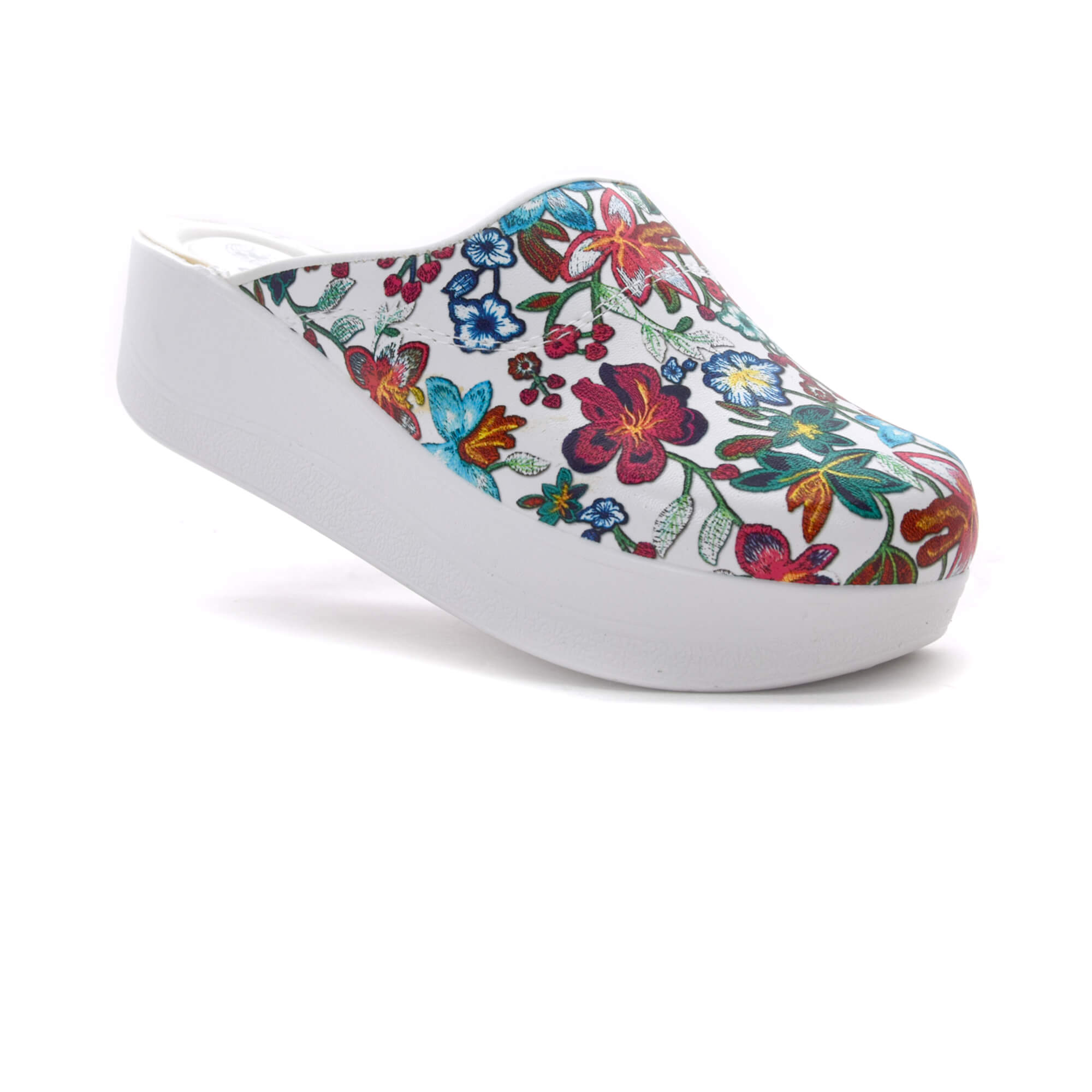 ANATOMISCHE CLOGS, GEZER, Blumen, JJDC